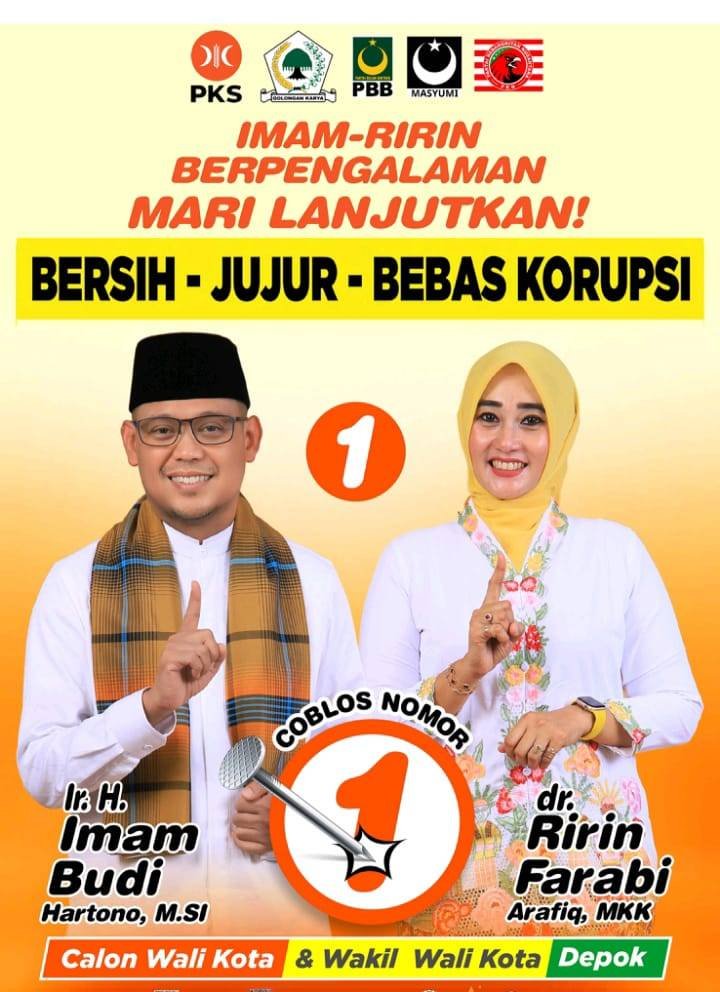 Target Menang Pilkada, Imam-Ririn Segera Sambung LRT Jakarta-Depok - Beberin